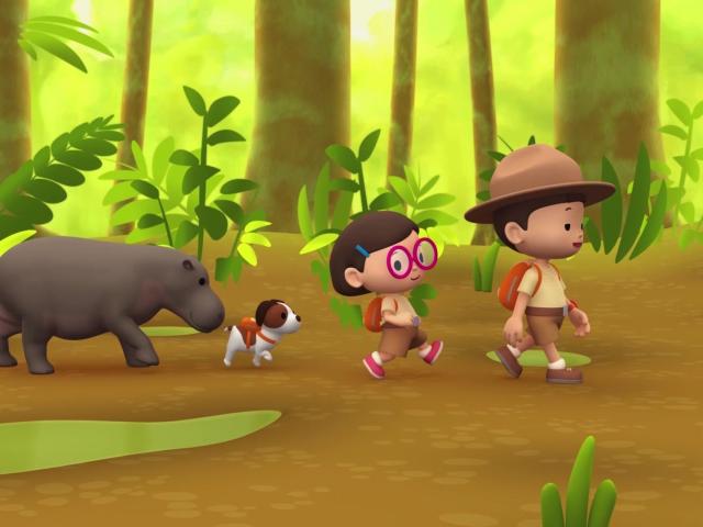 Reticulated Python Eating Hippo