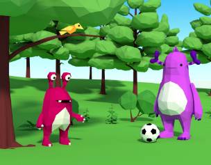 Blinky and Knobby | A Ball