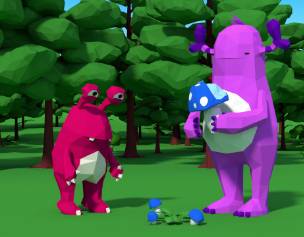 Blinky and Knobby | Mushrooms