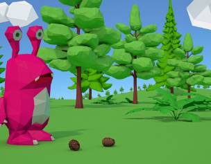 Blinky and Knobby | Pine Cones