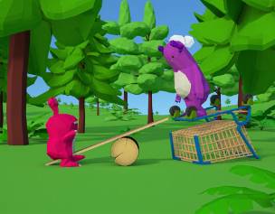 Blinky and Knobby | A Swing