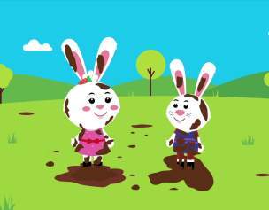 Ria Rabbit | Puddles All Around