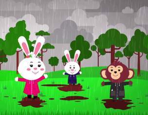 Ria Rabbit | Let's Play In The Rain