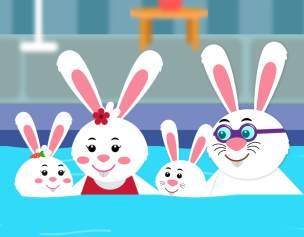 Ria Rabbit | Fun At The Pool