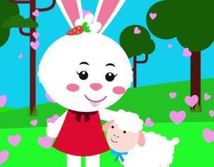 Ria Rabbit Nursery Rhymes & Songs | Mary Had A Little Lamb