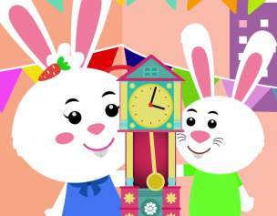 Ria Rabbit Nursery Rhymes & Songs | Hickory Dickory Dock
