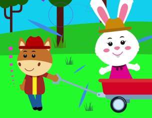 Ria Rabbit Nursery Rhymes & Songs | Skip To My Lou