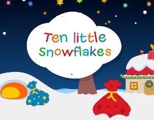 Smart Babies Christmas Songs for Kids | Ten Little Snowflakes