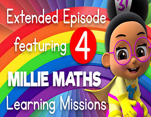 Super Geek Heroes | 4 Missions to Learn with Millie Maths