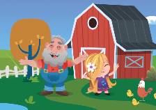 Kidloom Music Clips | I live on a farm