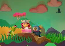 KinToons | The Monkey And The Cats - Fables For Children