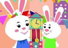 Ria Rabbit Nursery Rhymes & Songs | Hickory Dickory Dock